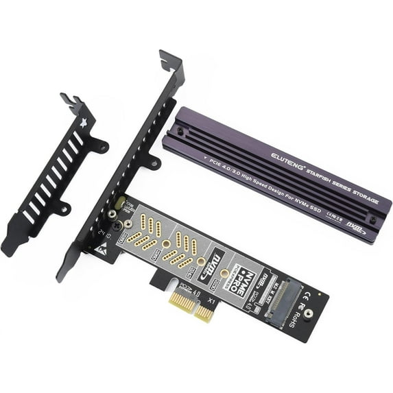 PCIe NVMe Adapter with Aluminum Heatsink M.2 PCIe Adapter Supports PCI ...