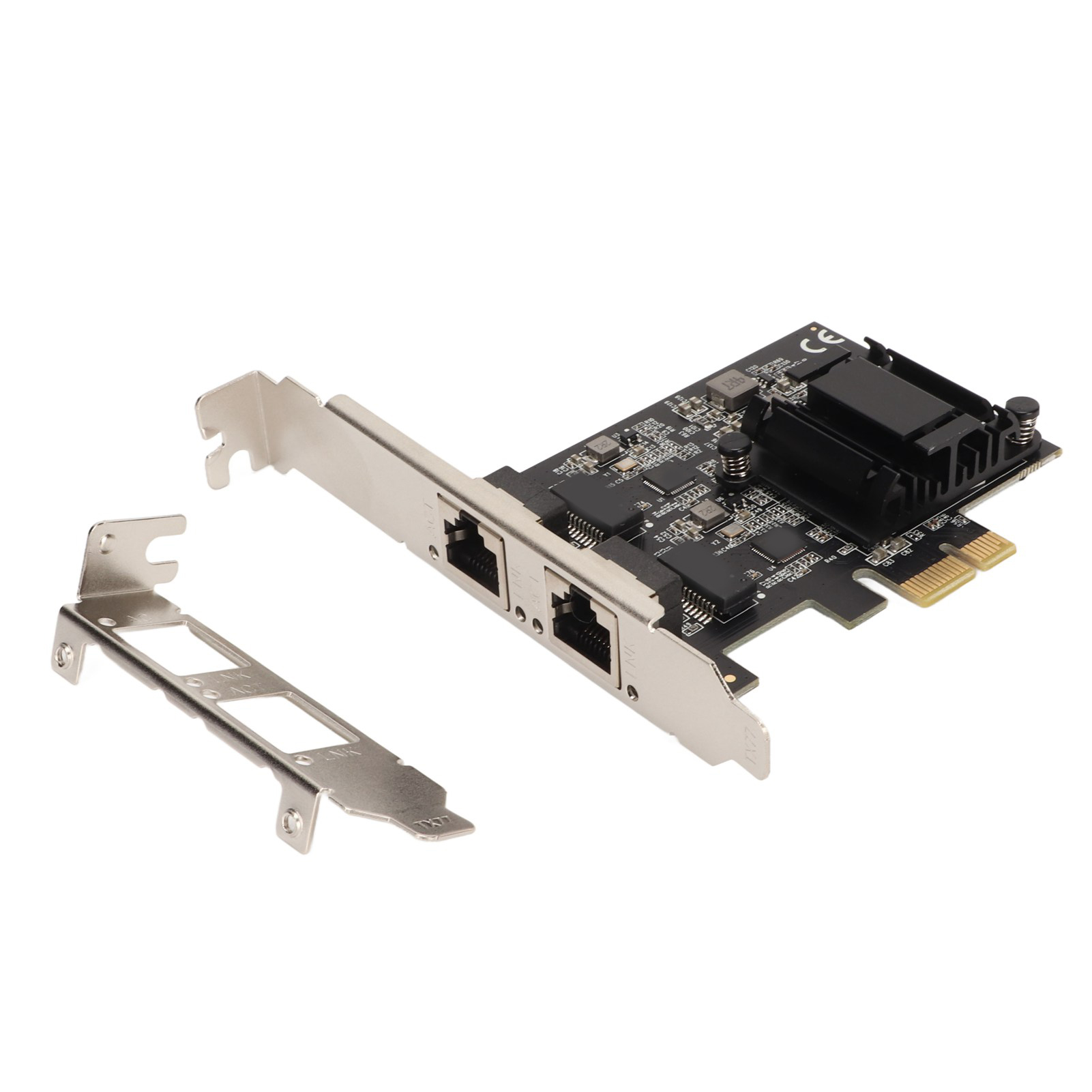 PCIe Network Card Dual Port RTL8125BG Chip 2500 1000 100Mbps 2.5GBase T ...
