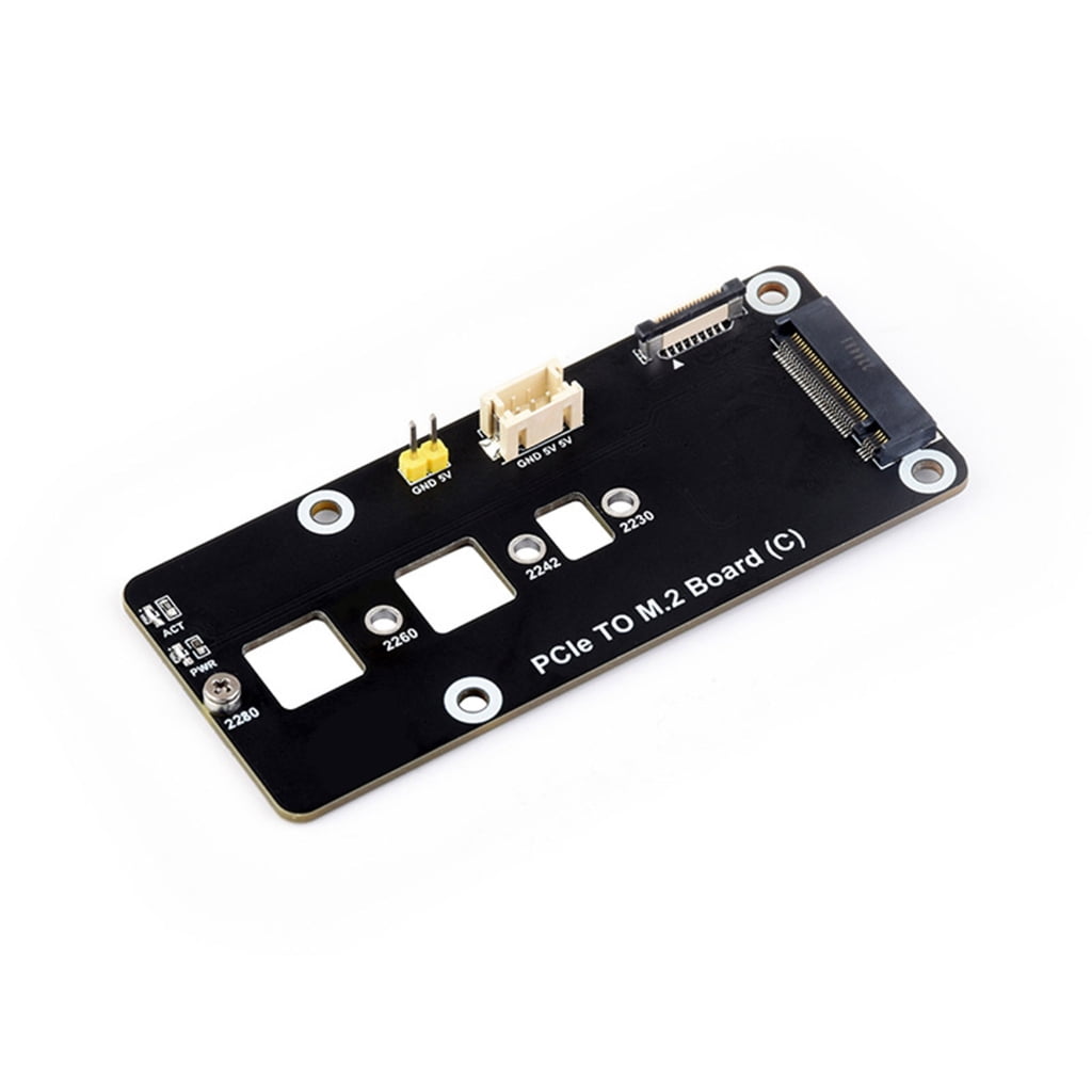 PCIe To M.2 Adapters Board for RPi 5 Support NVMe Protocol M.2 SSD ...