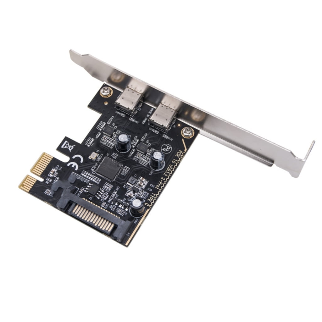 PCIe USB 3.2 GEN1 Card to 2 Port Type C ASM1042 Chip Expansion Card ...