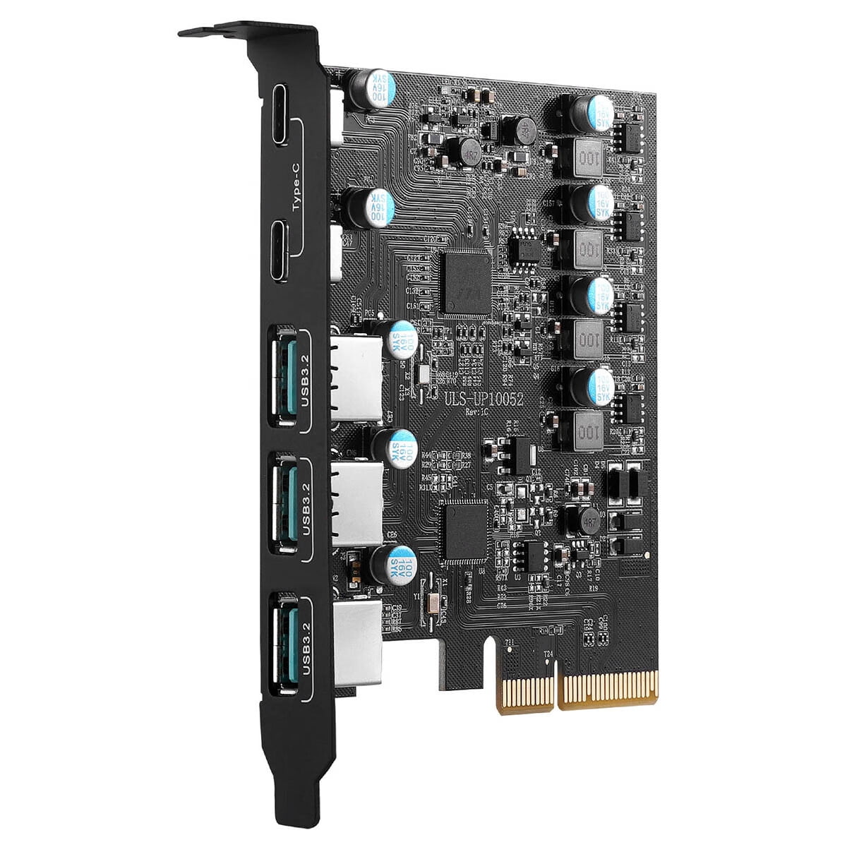 PCIe to USB 3.2 Gen 2/3.1 Gen 2 Card with 20Gbps Bandwidth 5-Port (3X ...