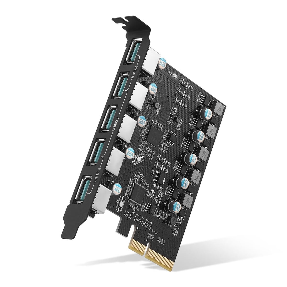 PCIe to USB 3.2 Gen 2 Extension Card with 10 Gbps 5 USB A Ports, PCI ...