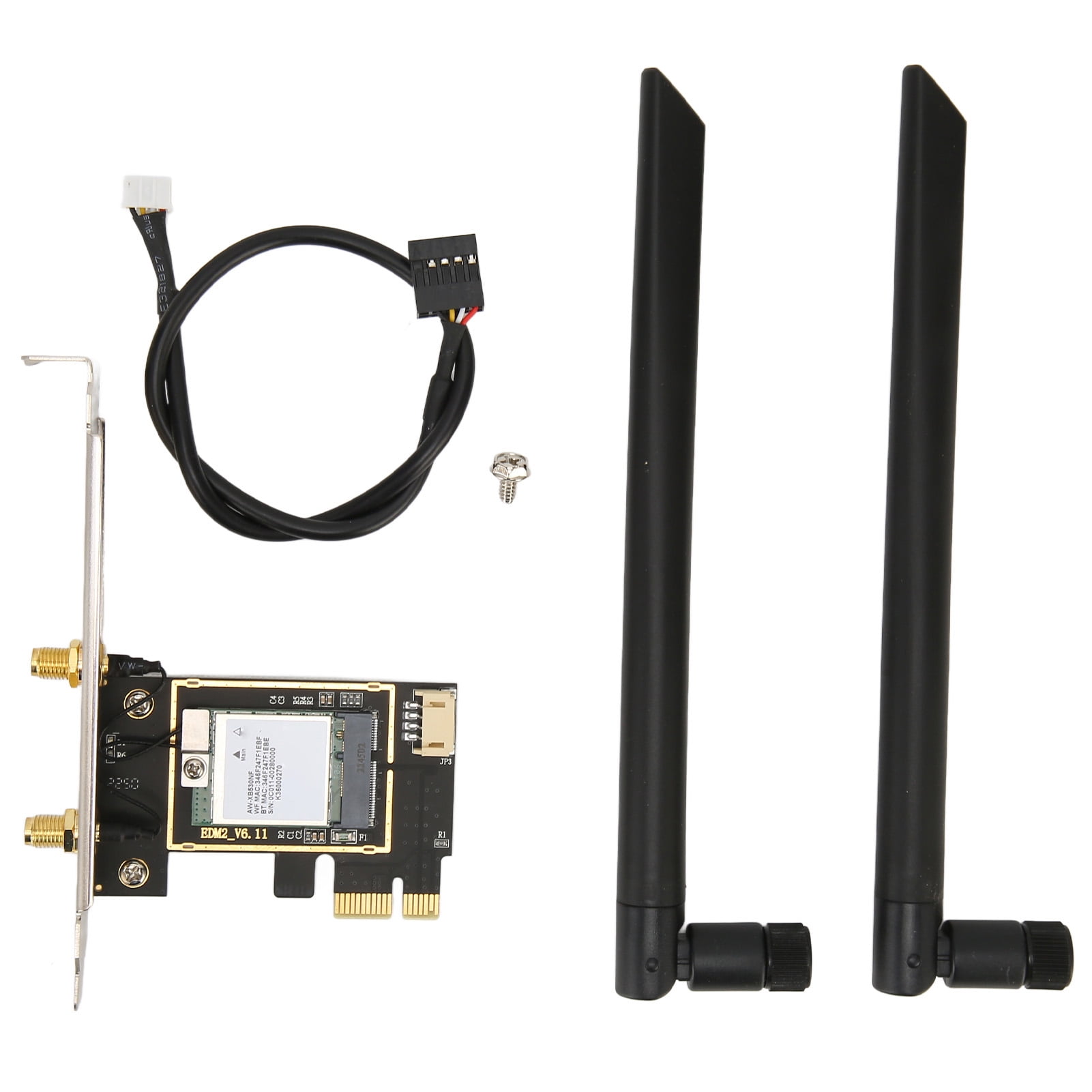PCIe WiFi 6E Card 2.4G/5G/6Ghz Up to 2400Mbps Dual Antenna MU MIMO PCIe ...