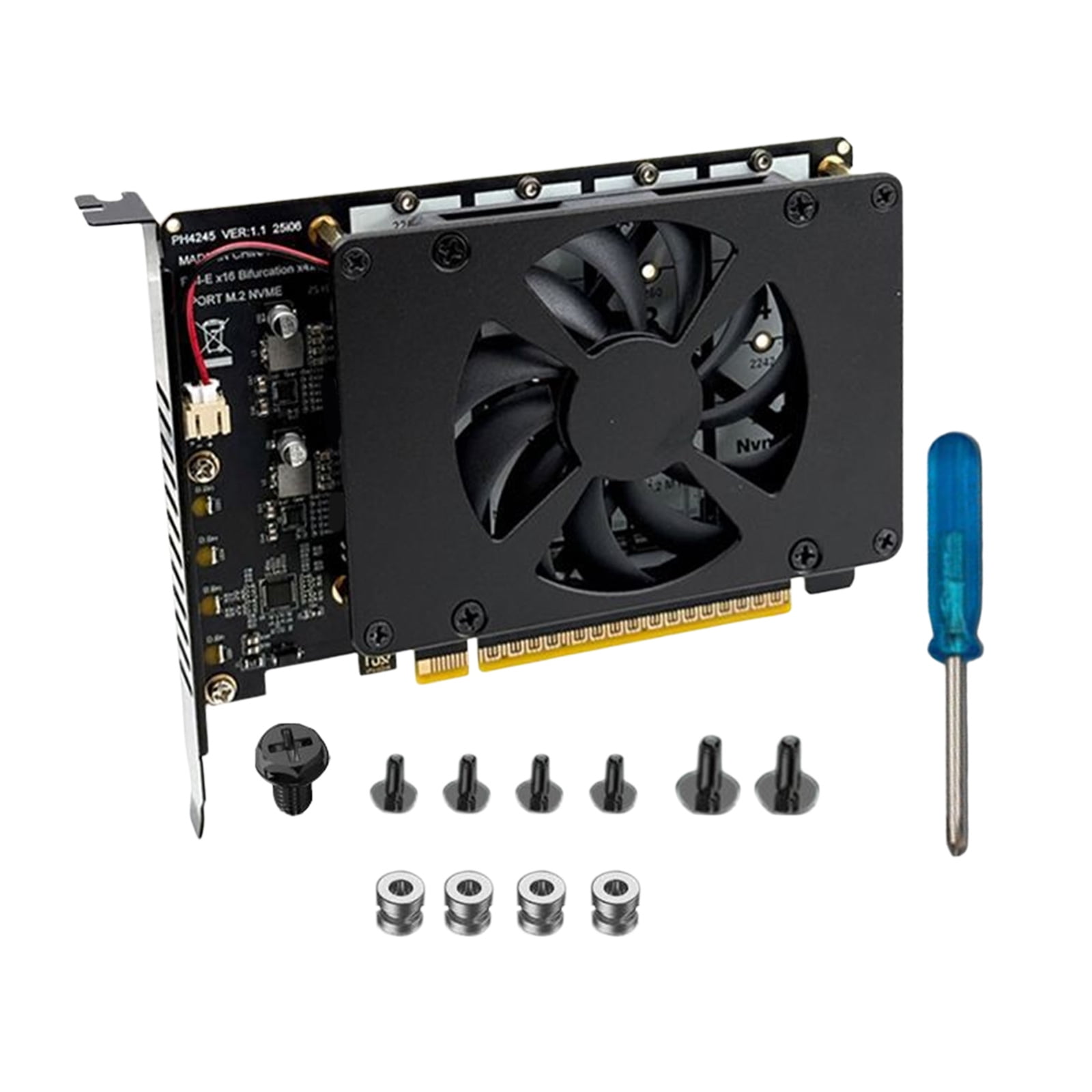 PCIe X16 Expansion Card Supports NVMe 4x128Gbps Fast Speed Data ...
