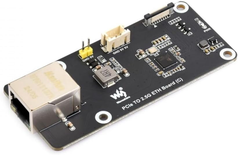 PCIe to 2.5 Gigabit Ethernet Expansion Board for 5, Driver-Free Plug ...