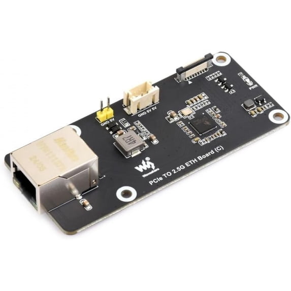 PCIe to 2.5 Gigabit Ethernet Expansion Board for 5, Driver-Free Plug ...