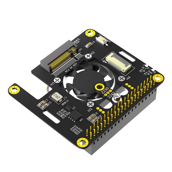 Fast Speed PCIe M.2 Adapter Board for 5 with Cooling Fan and Heatsink ...