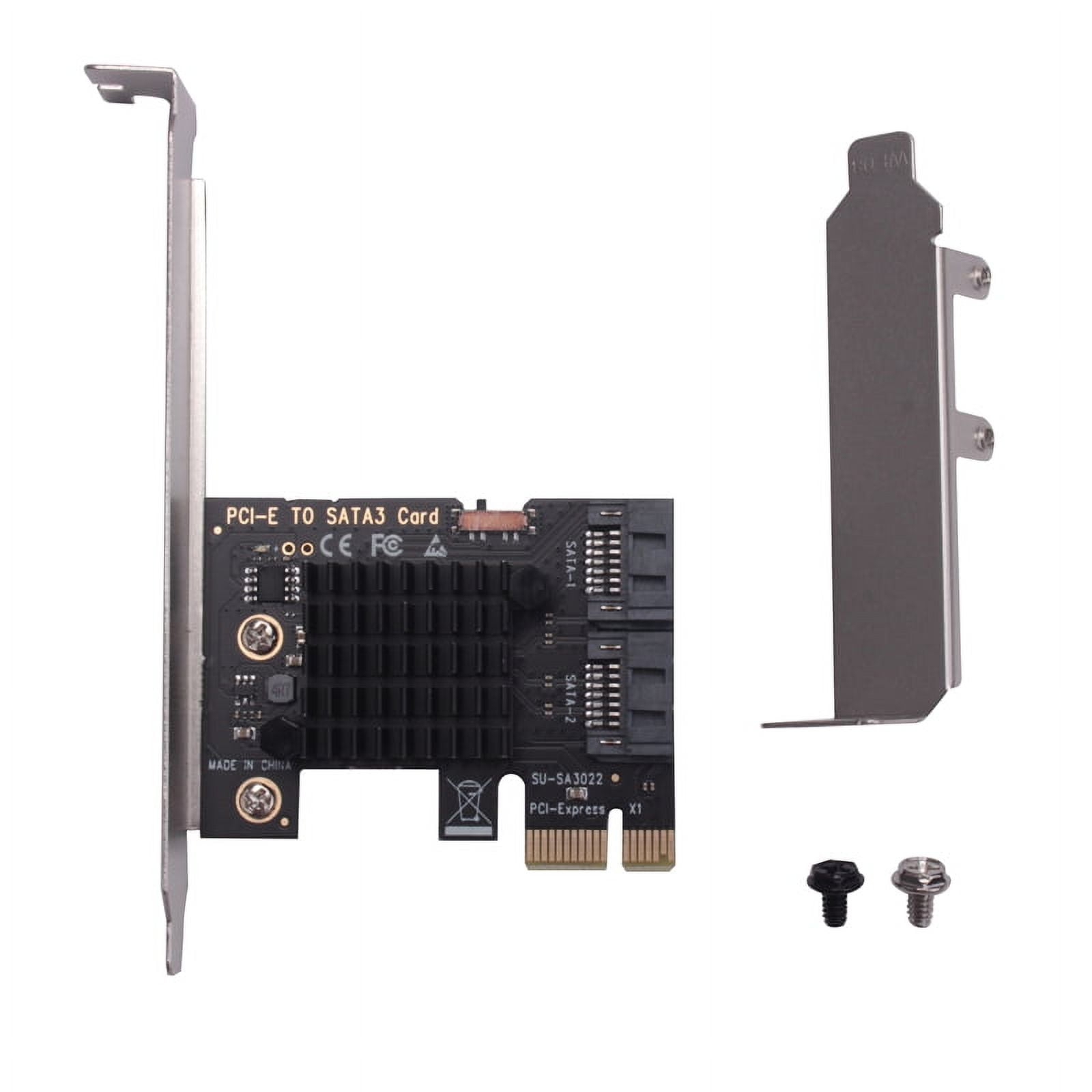 PCIe to 3.0 6G SSD Adapter PCI-E PCI Express X1 Controller Expansion ...