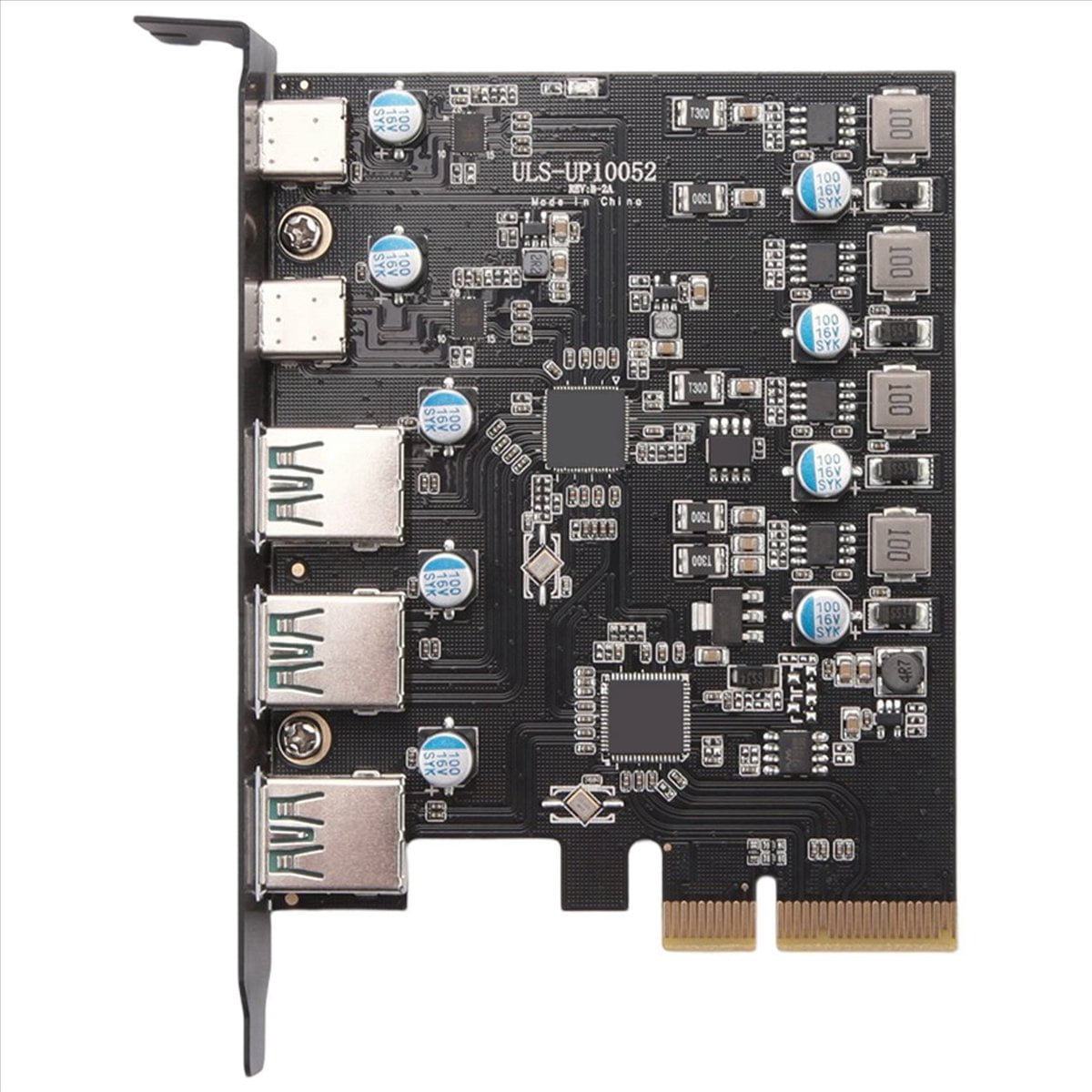 PCIe to USB 3.2 Gen 2 Card with 10Gbps Bandwidth 5-Port (3X USB-A -2X ...