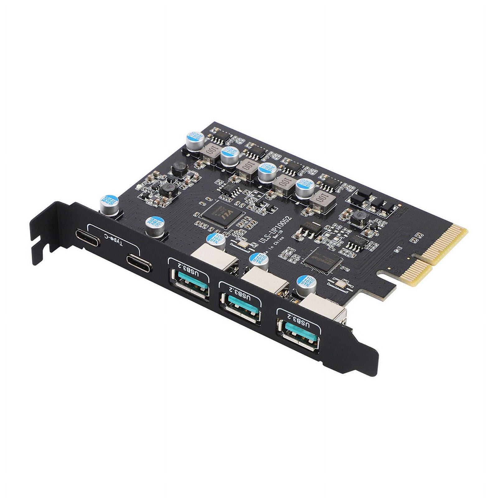 PCIe to USB 3.2 Gen 2 Card with 20Gbps Bandwidth 5-Port (3X USB-A -2X ...