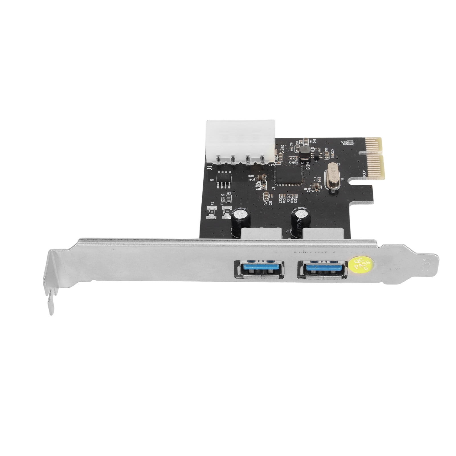 PCIe to USB3.0 Expansion Card 5Gbps 2 Ports 4Pin Power Plug and Play PCIe Controller Card for ...