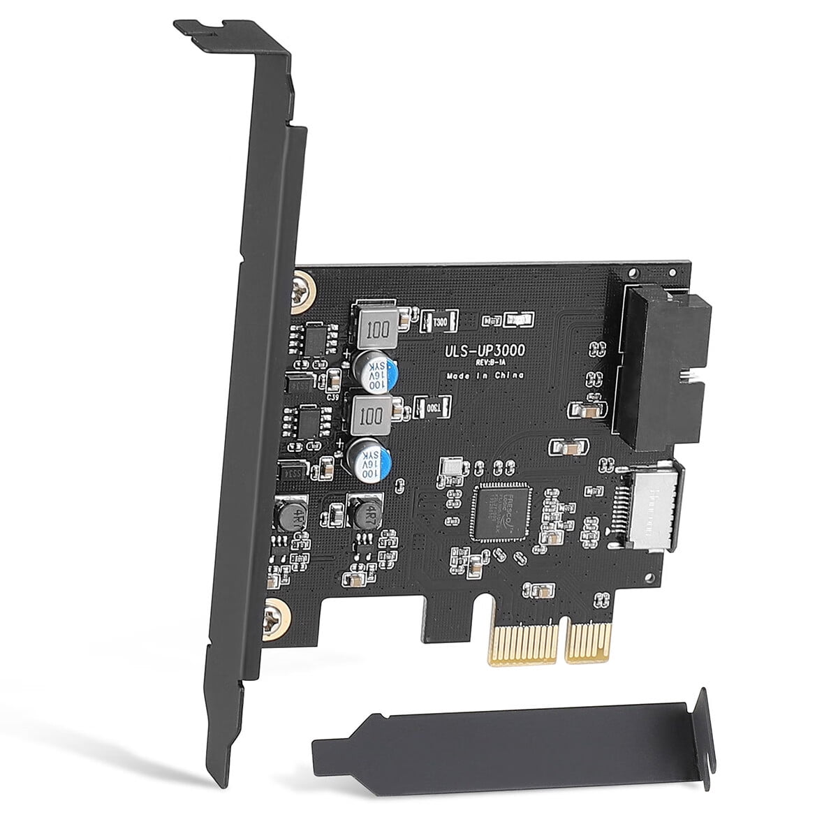 PCIe x1 to 19Pin USB 3.0 Header and Type E (A Key) Card,USB Front Panel Adapter, for 1 Front ...