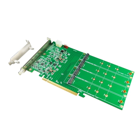 PCIe x16 GEN5 to M.2 NVMe SSD Quad Port AIC PCIe 5.0 - Walmart.com