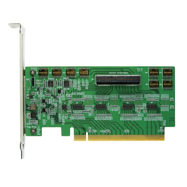 PCIe x16 with ReDriver to SlimSAS 16i Add-In-Card PCIe 4.0 - Walmart.com