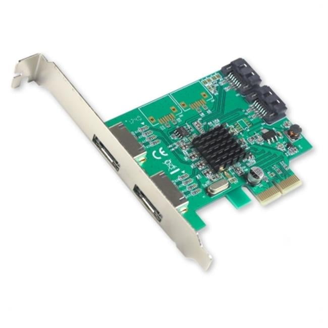 PCIe x2 Interface Version 2.0 4-Port - 2x Internal 2x External - SATA ...