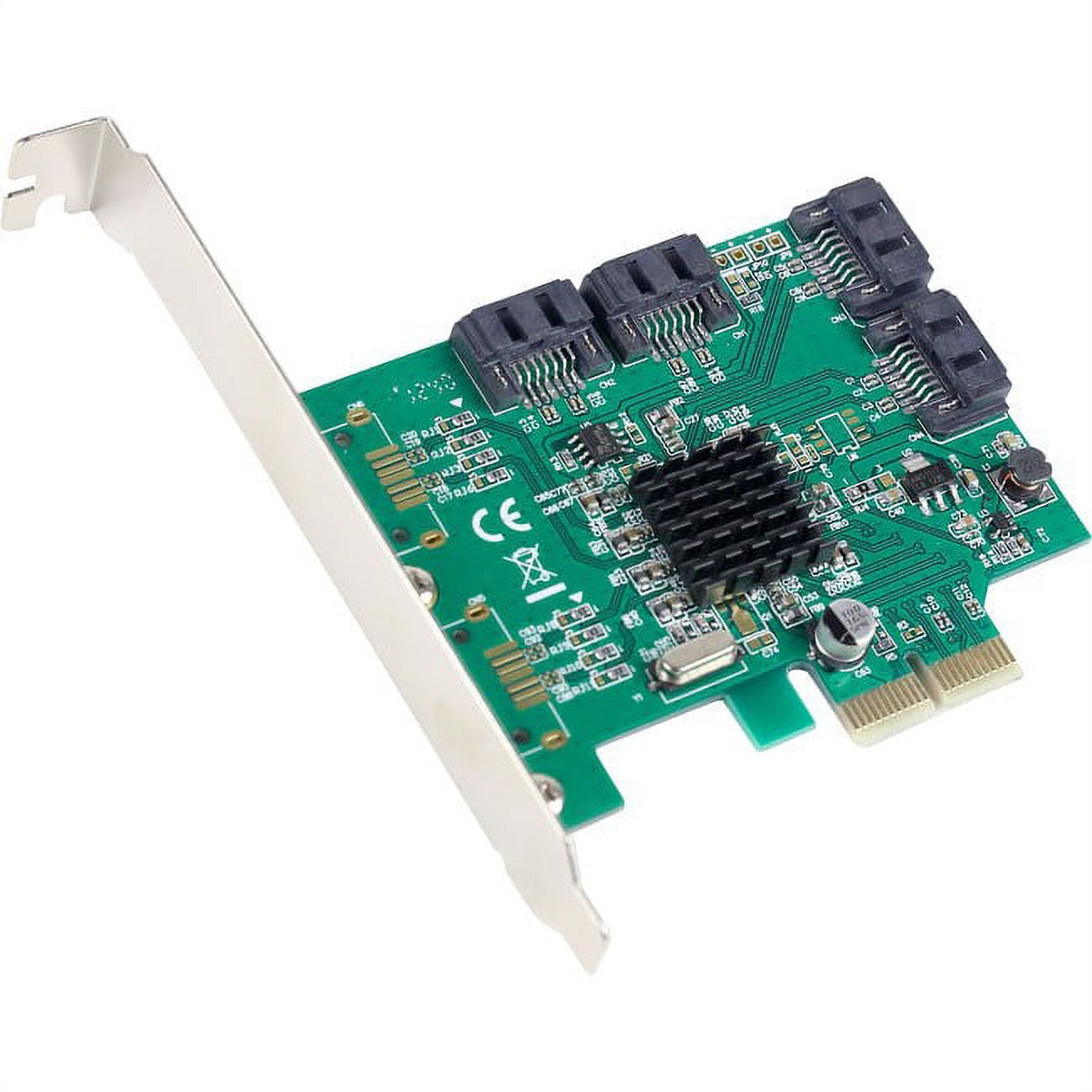 PCIe x2 Interface Version 2.0, 4-Port Internal SATA 6Gbps Controller ...