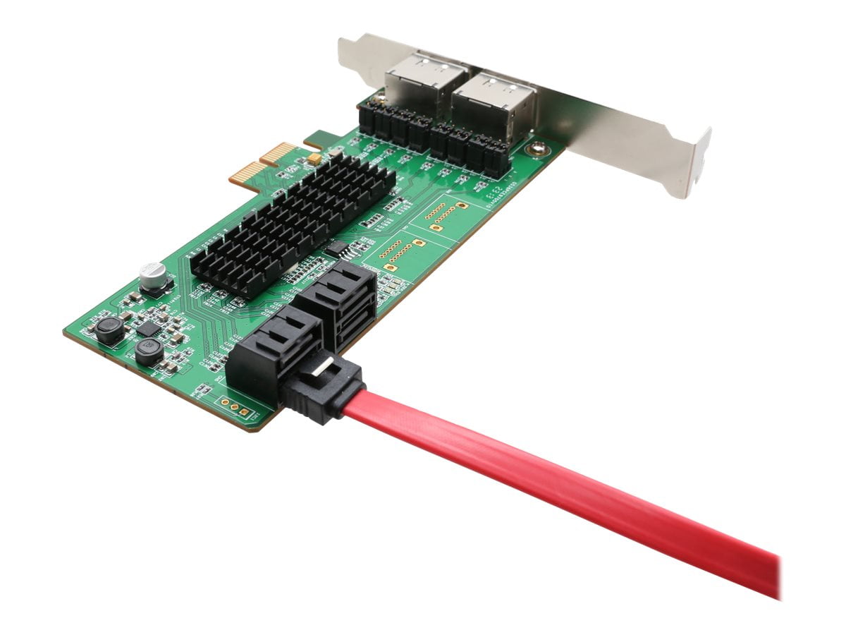 PCIe x2 Interface Version 2.0, 8-Port (4x Internal and 4x External ...