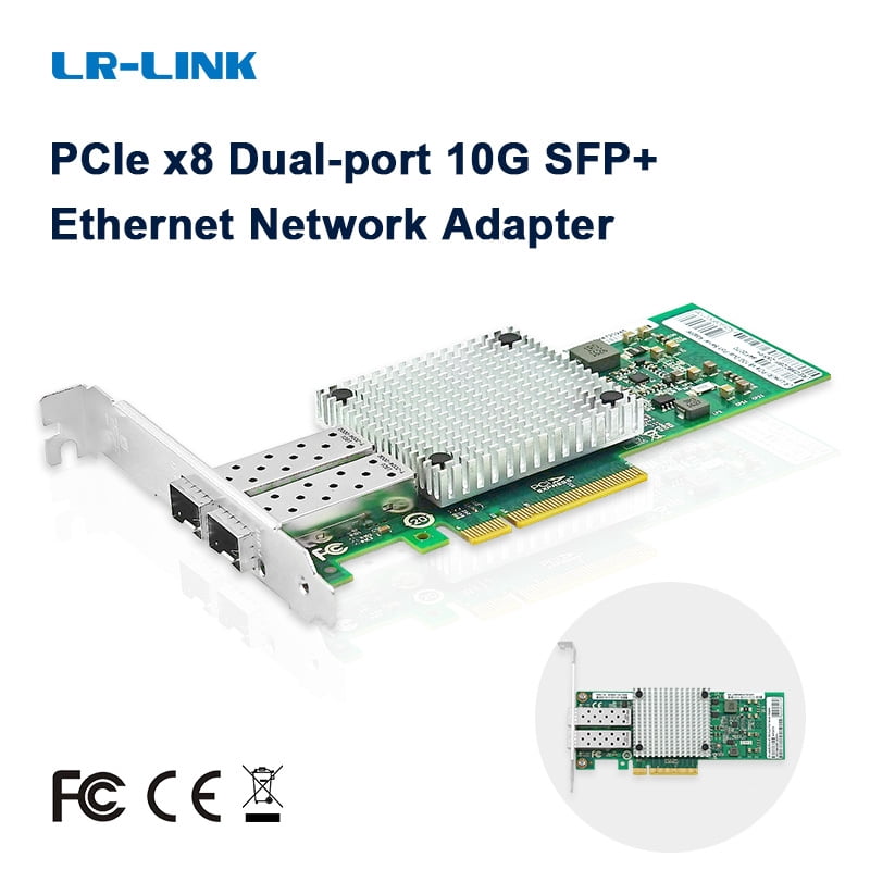 PCIe x8 Dual-port 10G SFP+ Fiber Server Adapter (Intel 82599) - Walmart ...