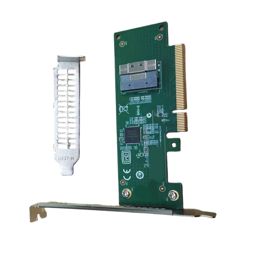 PCIe4.0 X8 to SFF-8654 X8 NVME Host Controller PCIe Expansion Card Hard Disk Adapter Card for PC ...