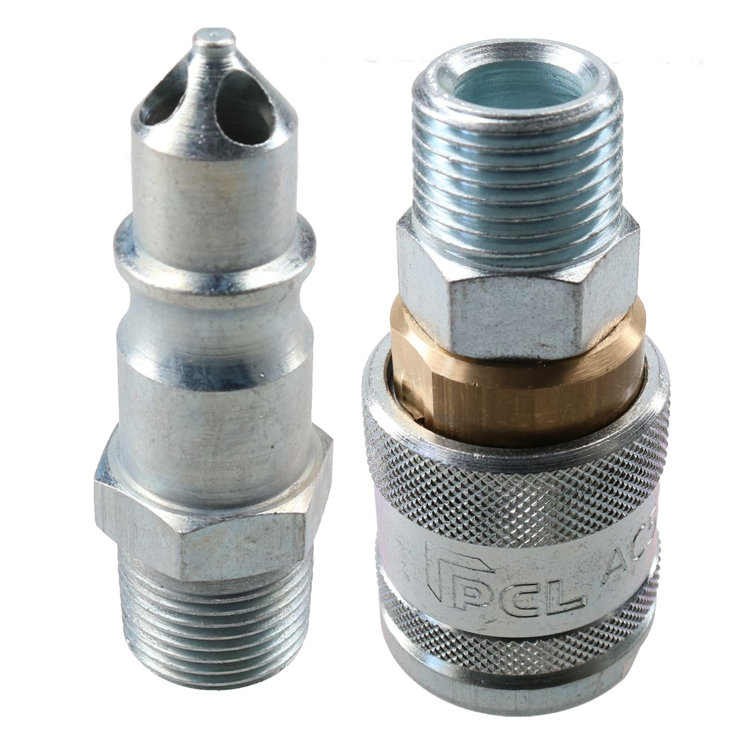 PCL 100 Series Female Coupler 1/2" BSP & 3/8" BSP Male Male Adaptor Air ...