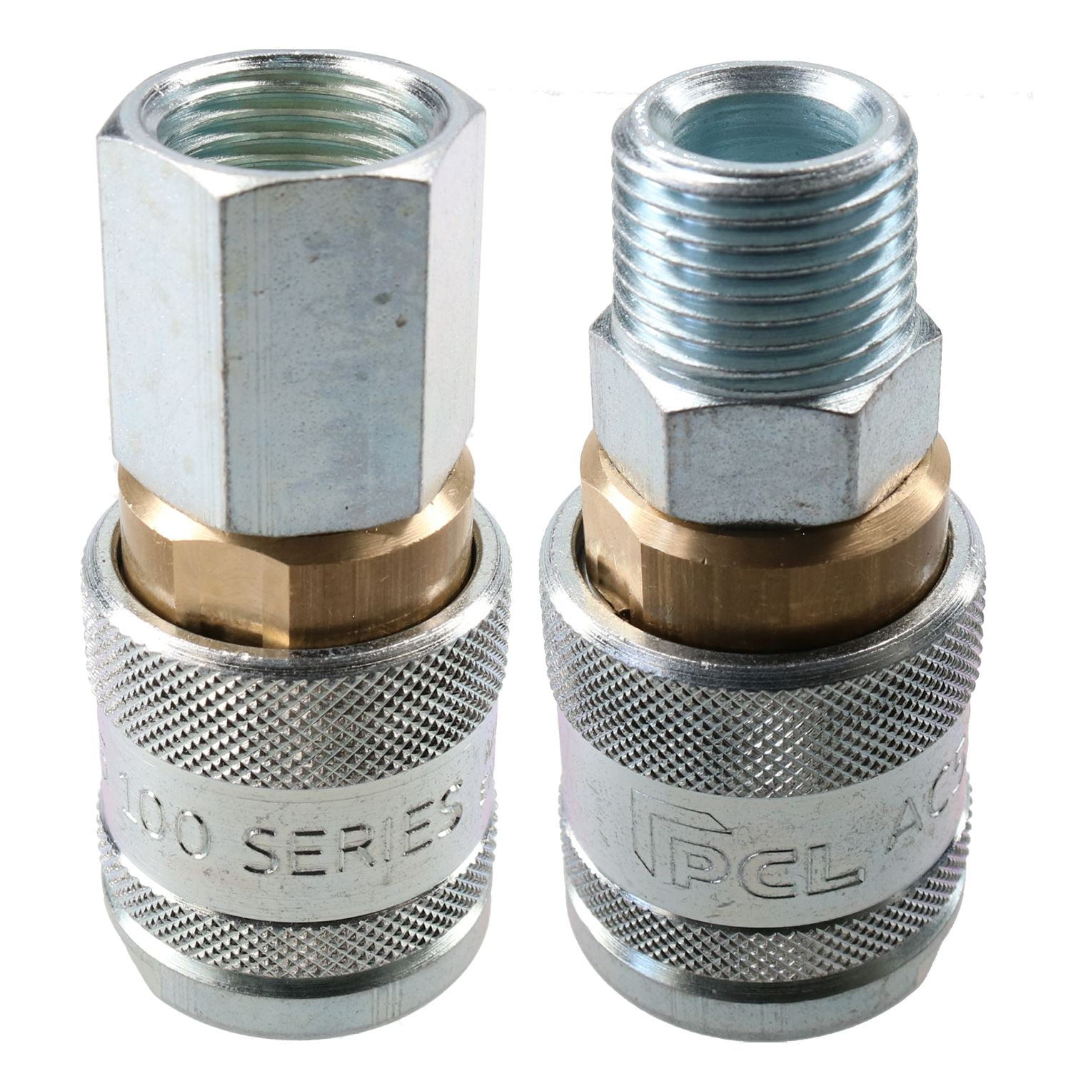 PCL 100 Series Female Coupler Air Hose Fitting 1/2" BSP Female & Male ...
