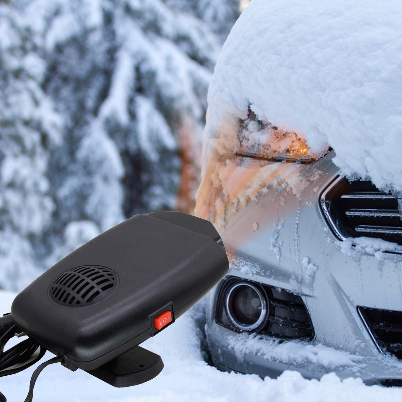 PCLCN 2025 NEW Portable Car Heater, 3 in1 Fast Heating Defrost Defogger ...