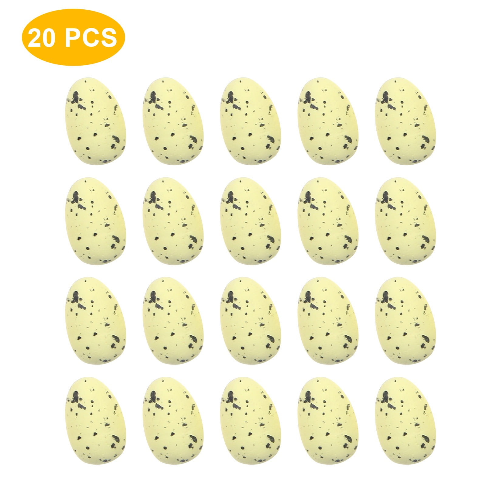 PCLCN Factory Direct Craft Plastic Artificial Speckled Bird Eggs - 20 ...