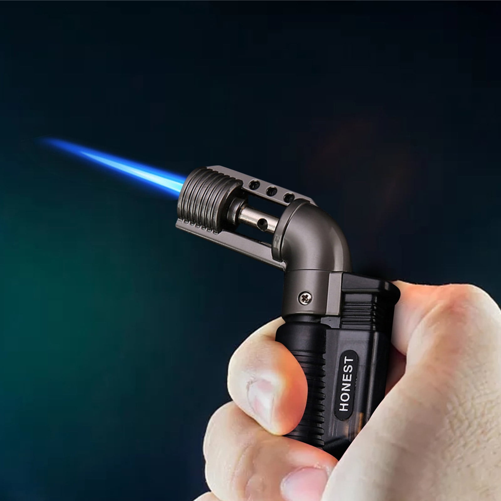 PCLCN Micro Torch Arc Lighter Hand Held Refillable ButaneTorch with ...
