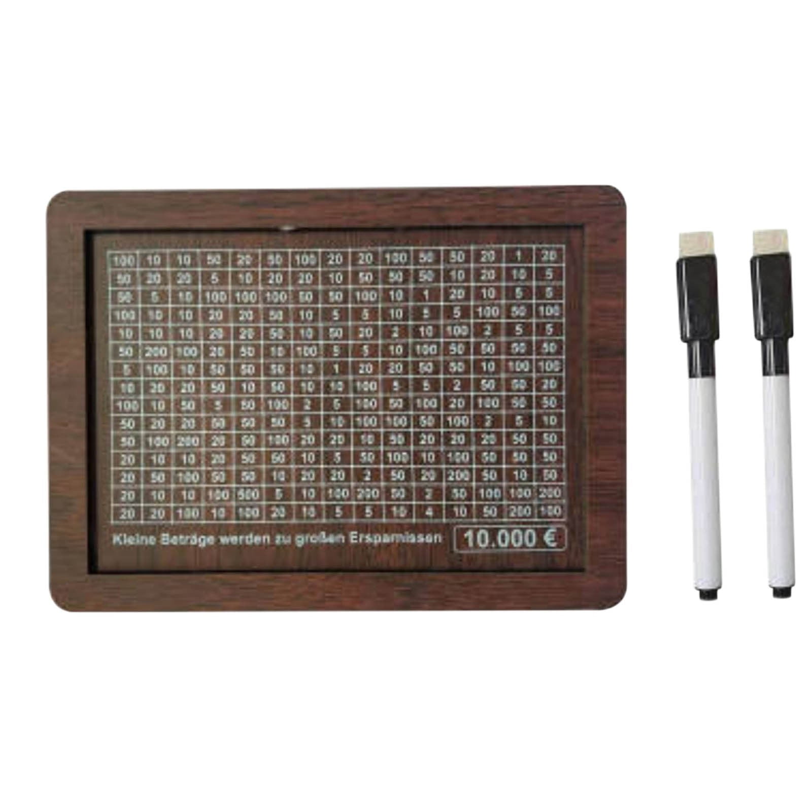 PCLCN Wooden Money Saving Challenge Box, Cash Vault Wooden Savings Box ...