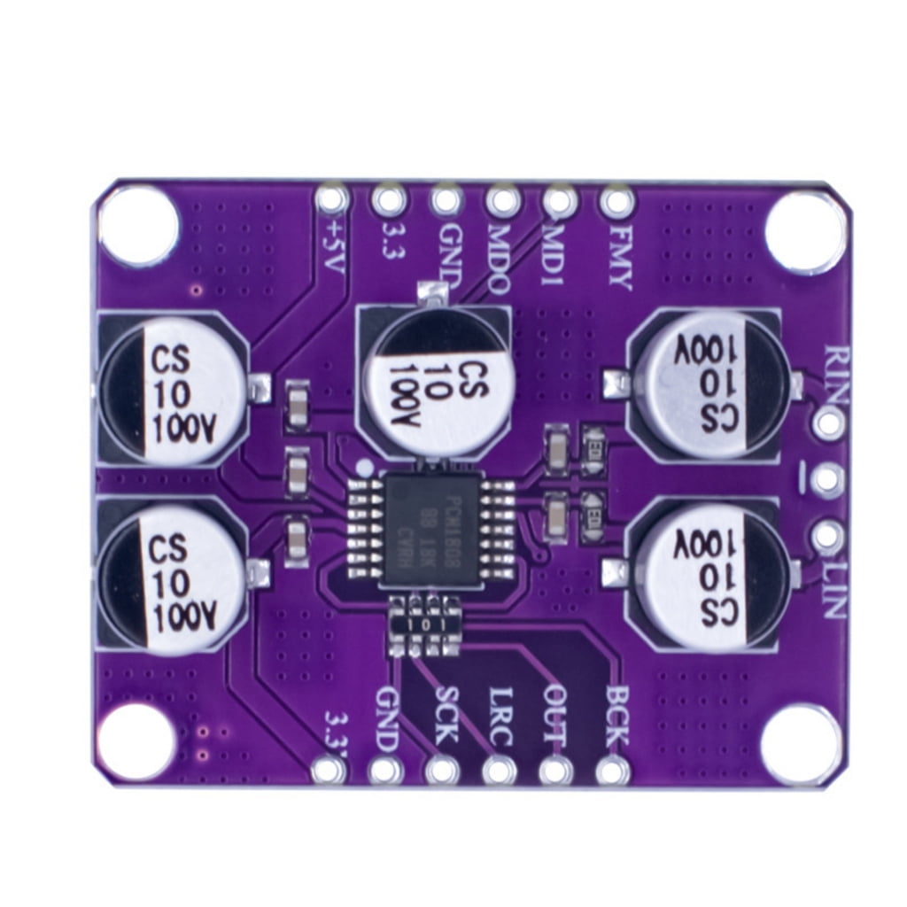 PCM1808 Single Ended Input Board Integrated Stereo Decoding Amplifier ...