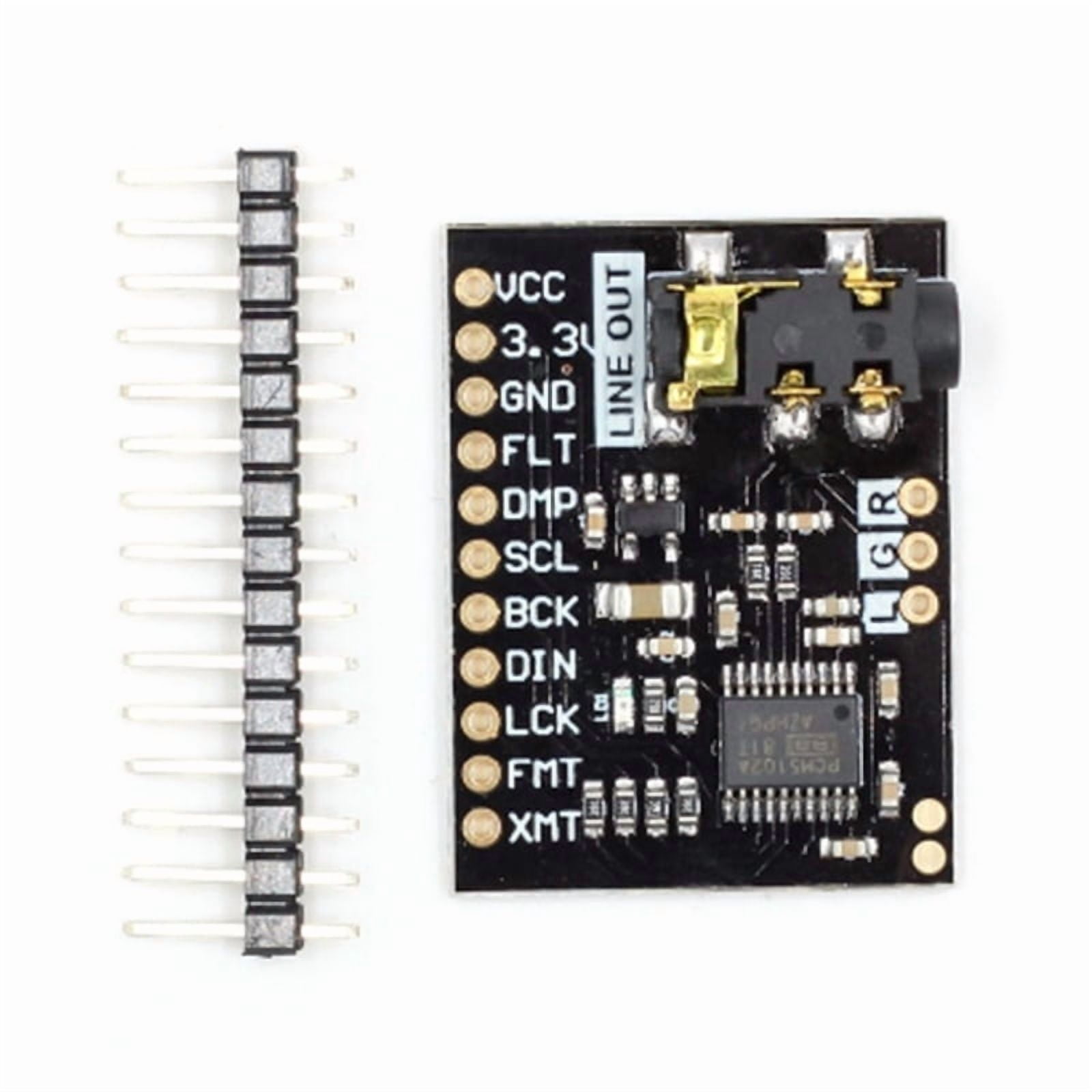 PCM5102A Digital Analog Converter Voice Module Stereo Sound Card Board ...