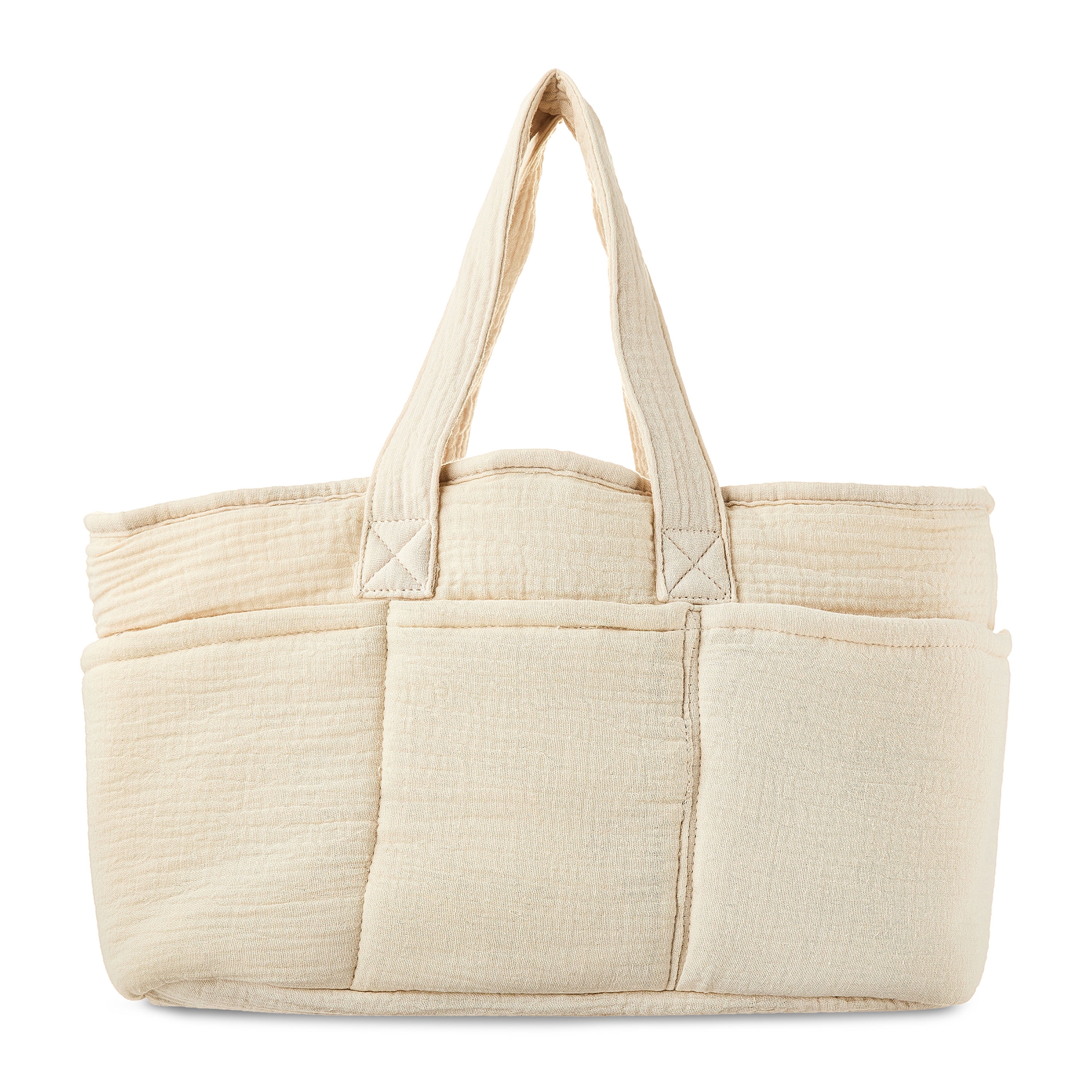 Parent's Choice Light Beige Collapsible Muslin Nursery Caddy - Walmart.com
