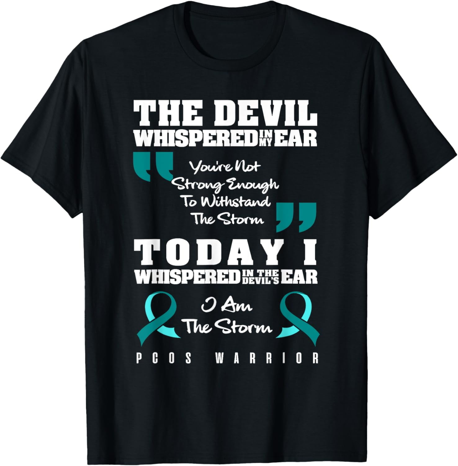 PCOS Awareness Shirt Polycystic Ovarian Syndrome Storm - Walmart.com