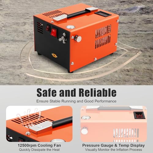 PCP Air Compressor, 4500PSI/30Mpa/300Bar Air Gun High Pressure Pump ...