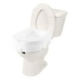 PCP Molded Toilet Seat Riser With Tightening Lock, White, 5 inch rise ...