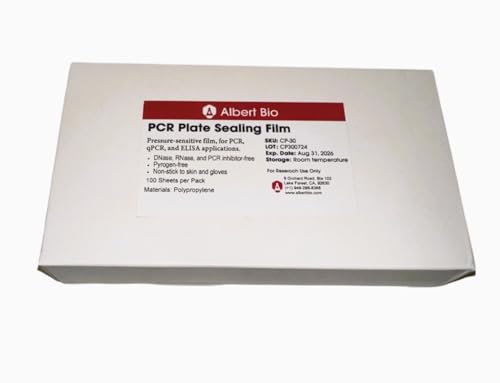 PCR Plate Sealing Film, Pressure-Sensitive Adhesive, Optically Clear Plate Sealing Film, for PCR ...