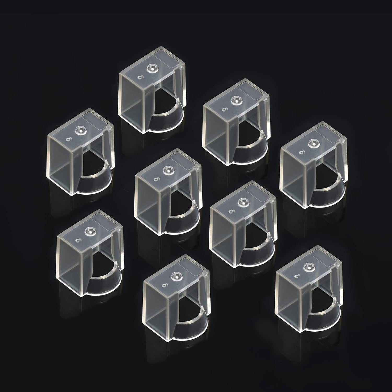 PCRJ45TM50 Semitransparent 50 Pcs RJ45 Plug Protector Dust Covers ...