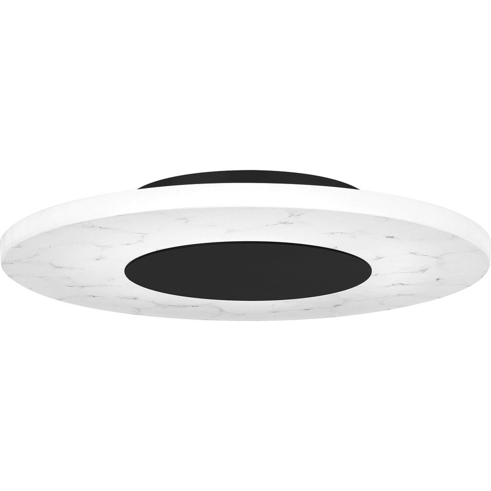 Quoizel Rockwell Integrated LED Matte Black Flush Mount Light - Walmart.com