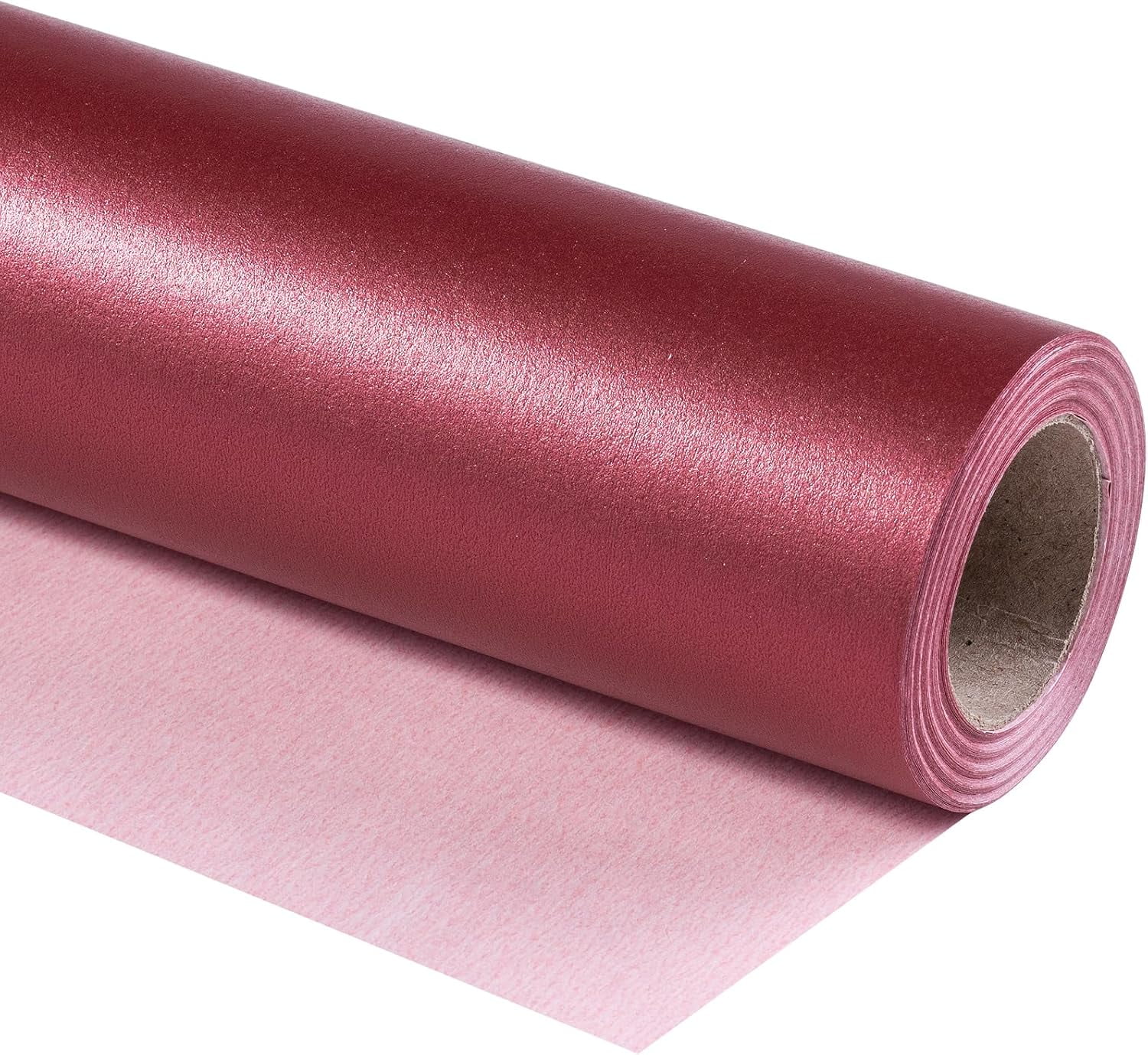 PCS Burgundy Matte Wrapping Paper, Mini Roll, Wine Red Solid Color ...