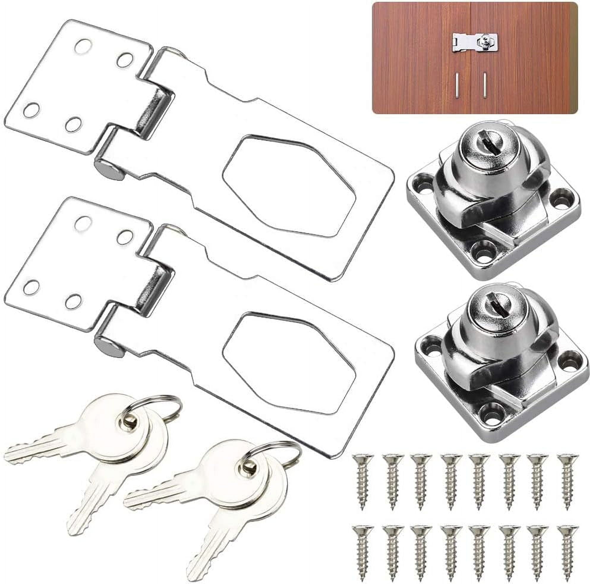 PCS Hasp Lock 4 Inch Padlock Hasp Lock Zinc Alloy Latch Buckles with ...