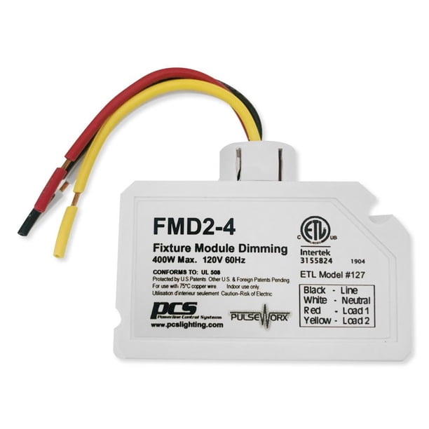 PCS PulseWorx UPB Dimmer Fixture Module, 400W (FMD2-4) - Walmart ...