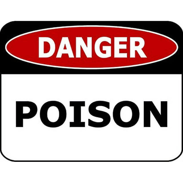 PCSCP Danger Poison 11.5 inch 9 inch Laminated OSHA Safety Sign ...