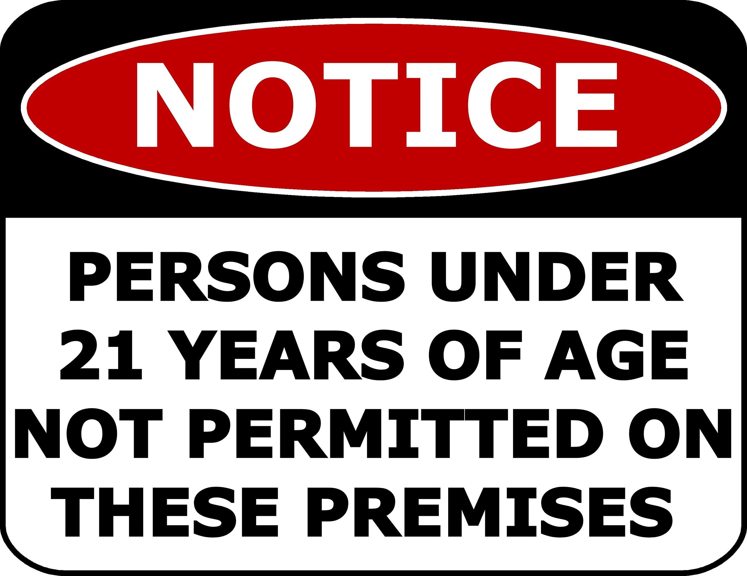 PCSCP Notice Persons Under 21 Years Of Age Not Permitted on These ...