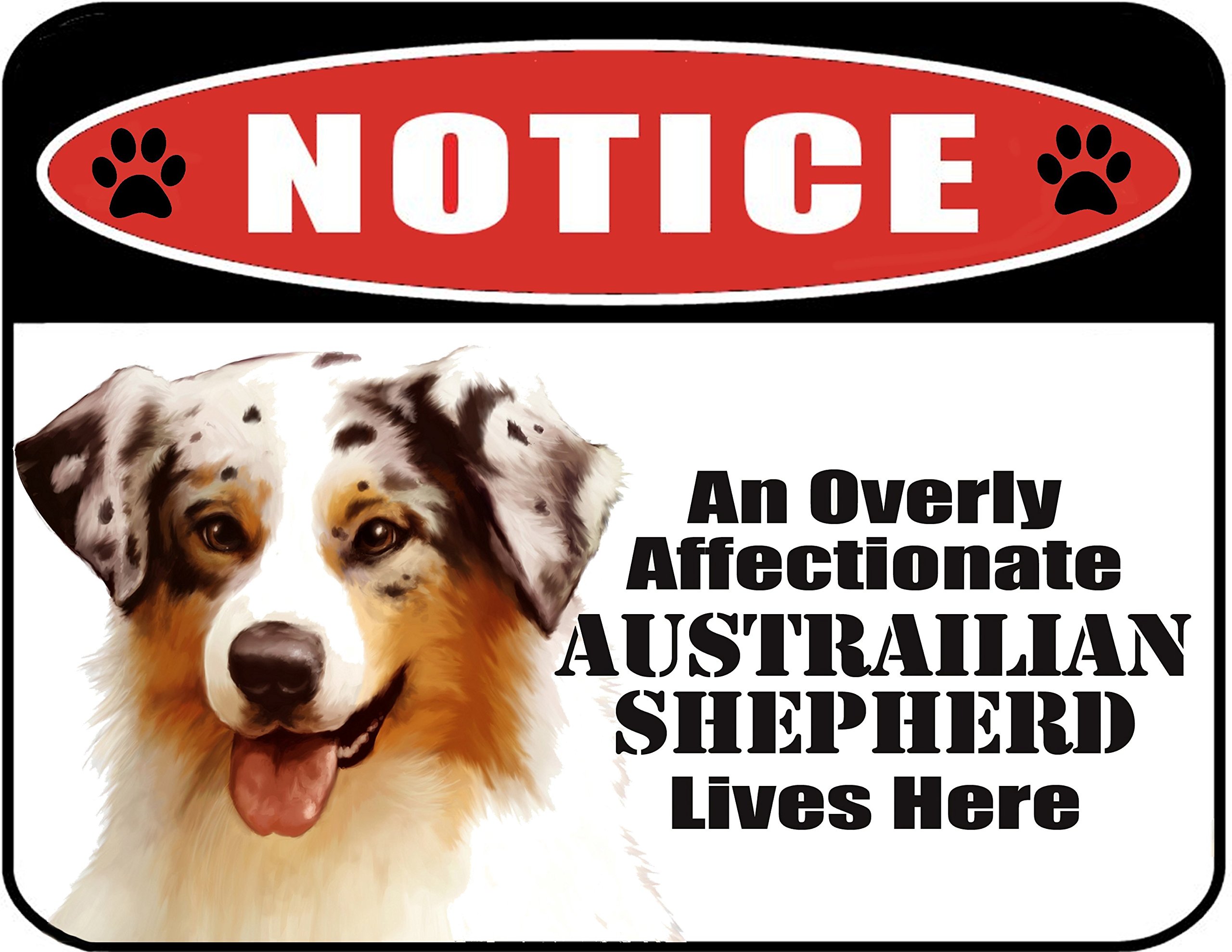 PCSCP Notice an Overly Affectionate Australian Shepherd Lives Here 9 ...
