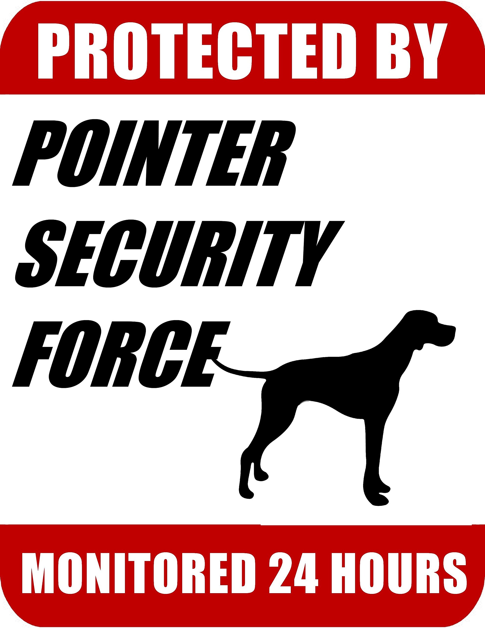 PCSCP Protected By Pointer Security Force Monitored 24 Hours 9 inch x ...