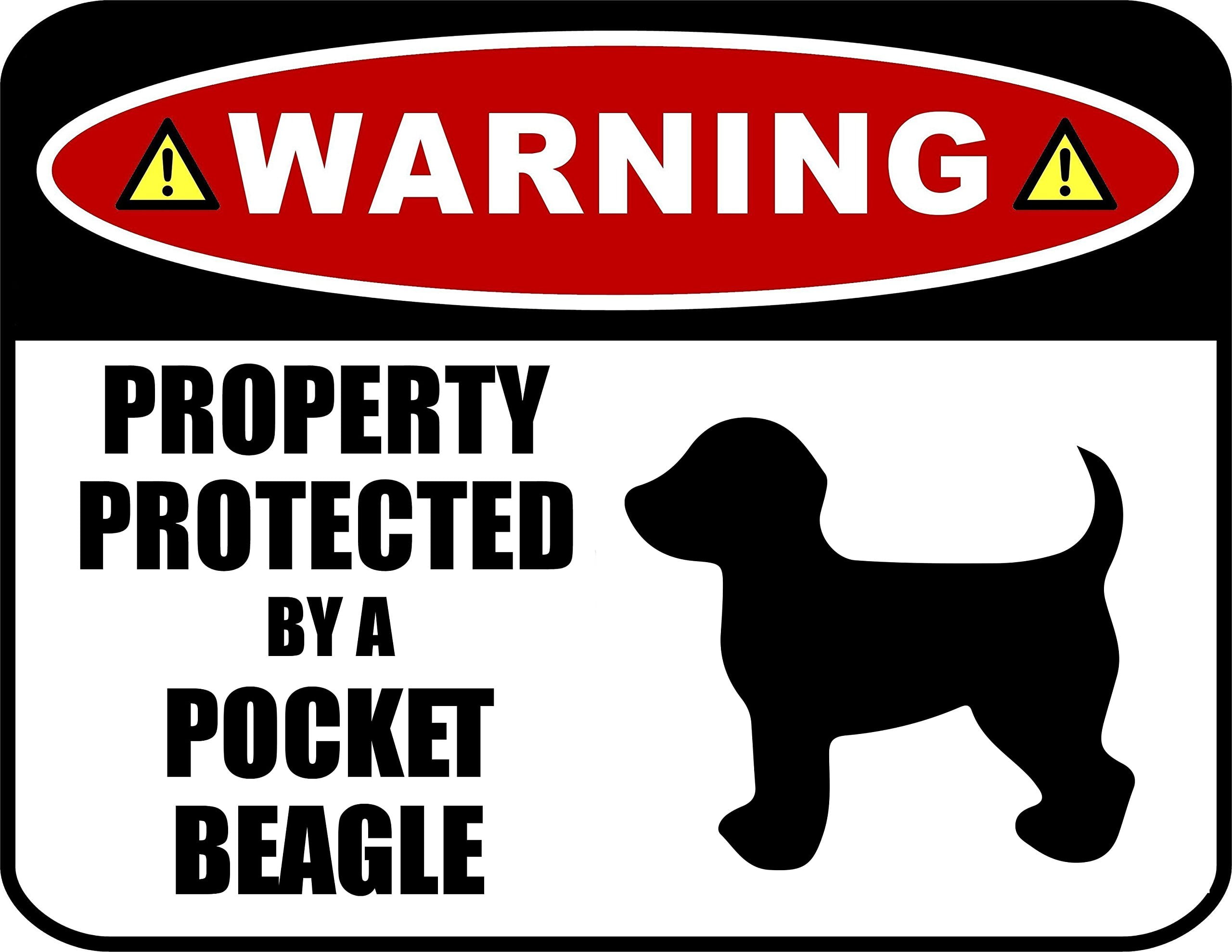 PCSCP Warning Property Protected by a Pocket Beagle (SILHOUETTE) 11.5 ...
