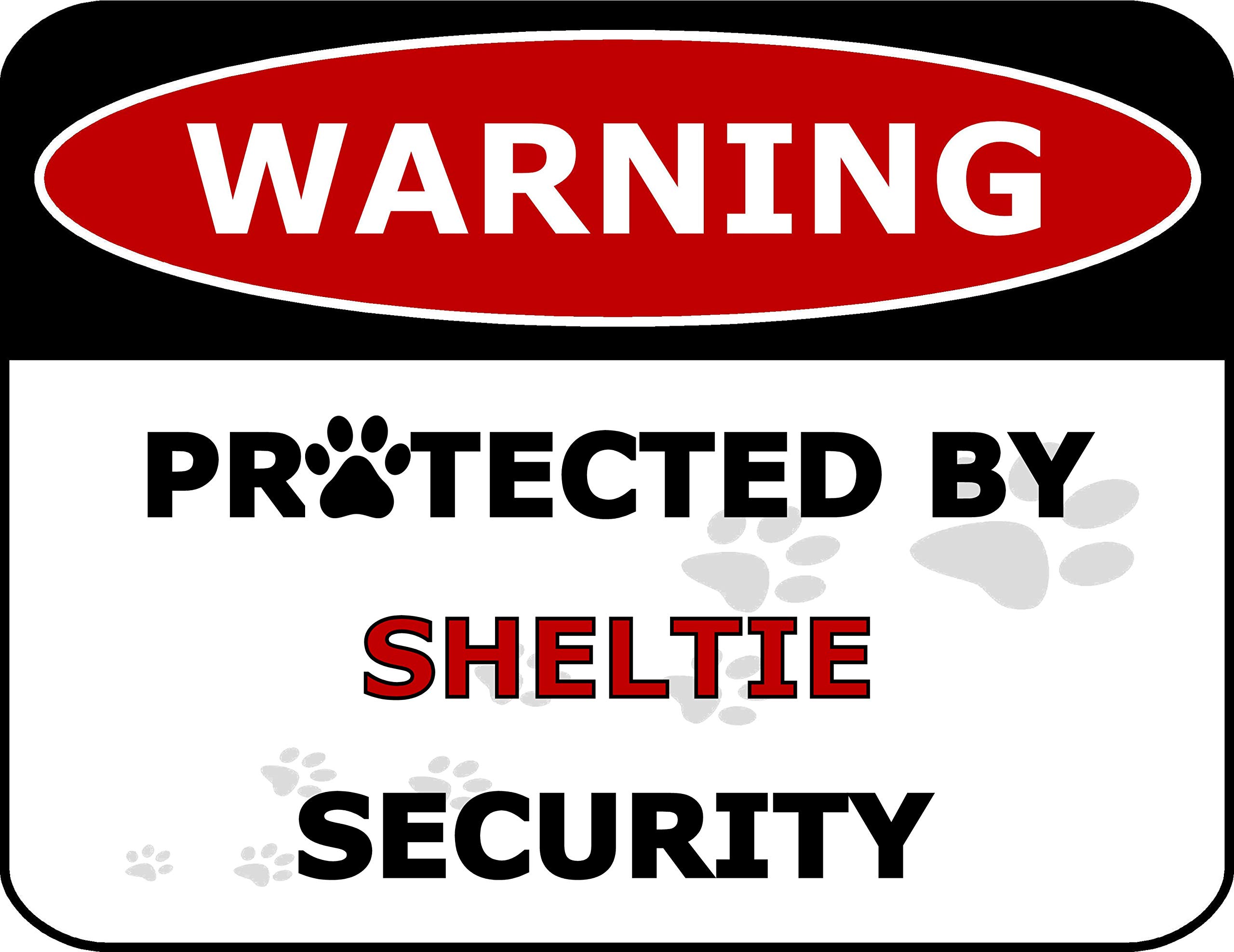 PCSCP Warning Protected by Sheltie Security 11.5 inch by 9 inch ...
