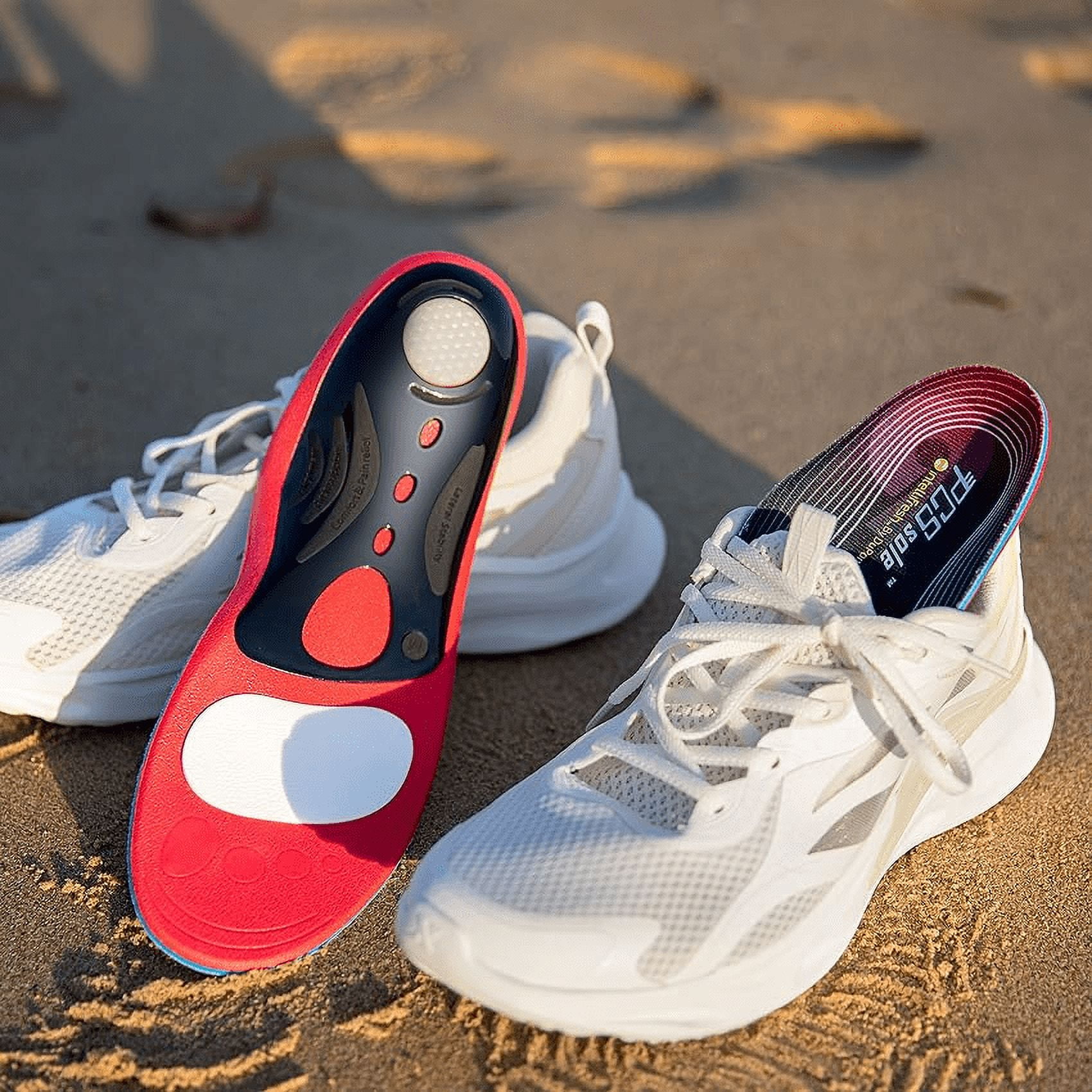 PCSsole Heavy Duty Support Pain Relief Insoles- 220+ lbs High Arch ...