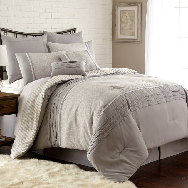 PCT Home Collection 8 pc Printed comforter set Camila King - Walmart.com