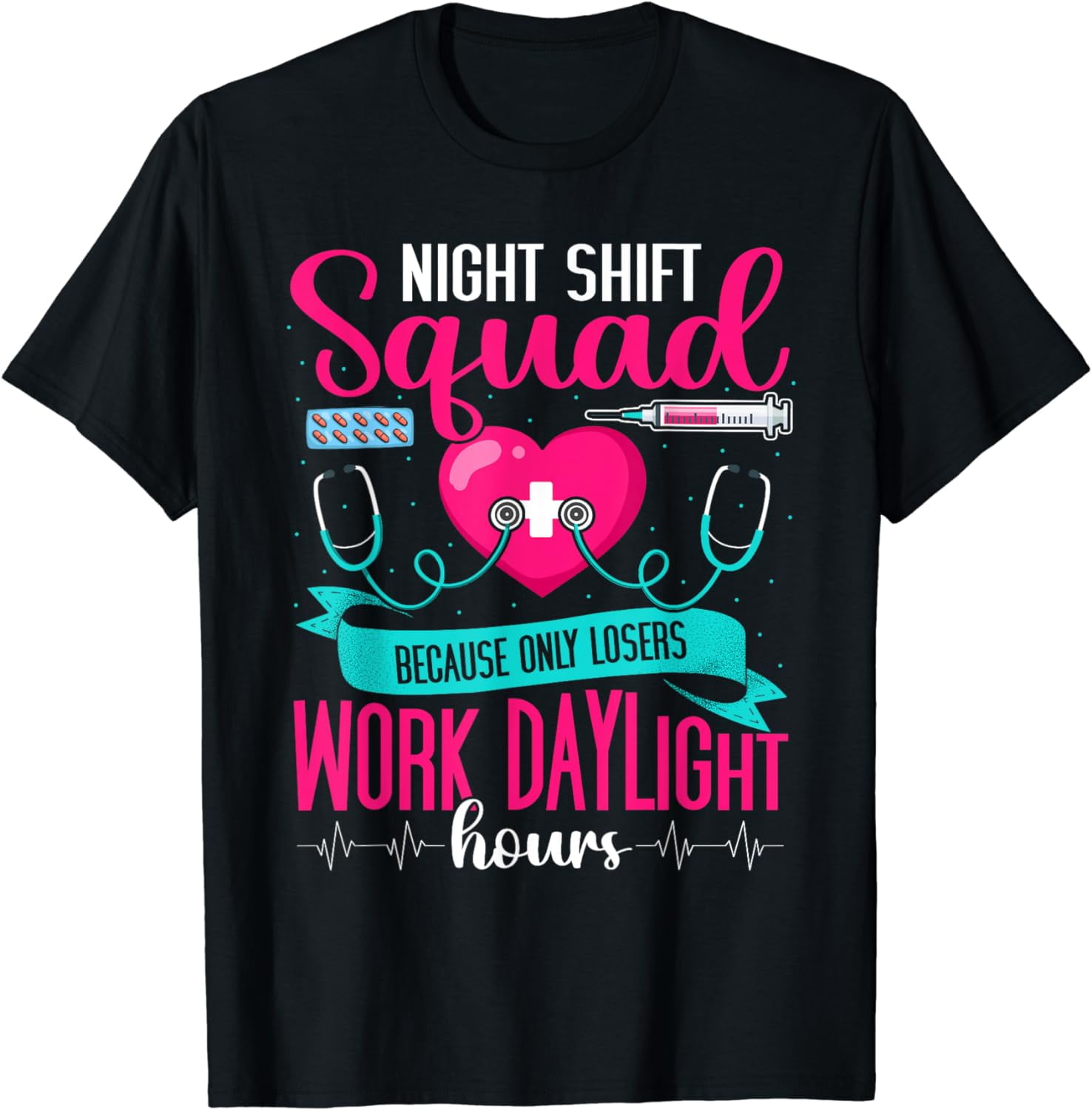 PCT Night Shift Squad T-Shirt - Walmart.com